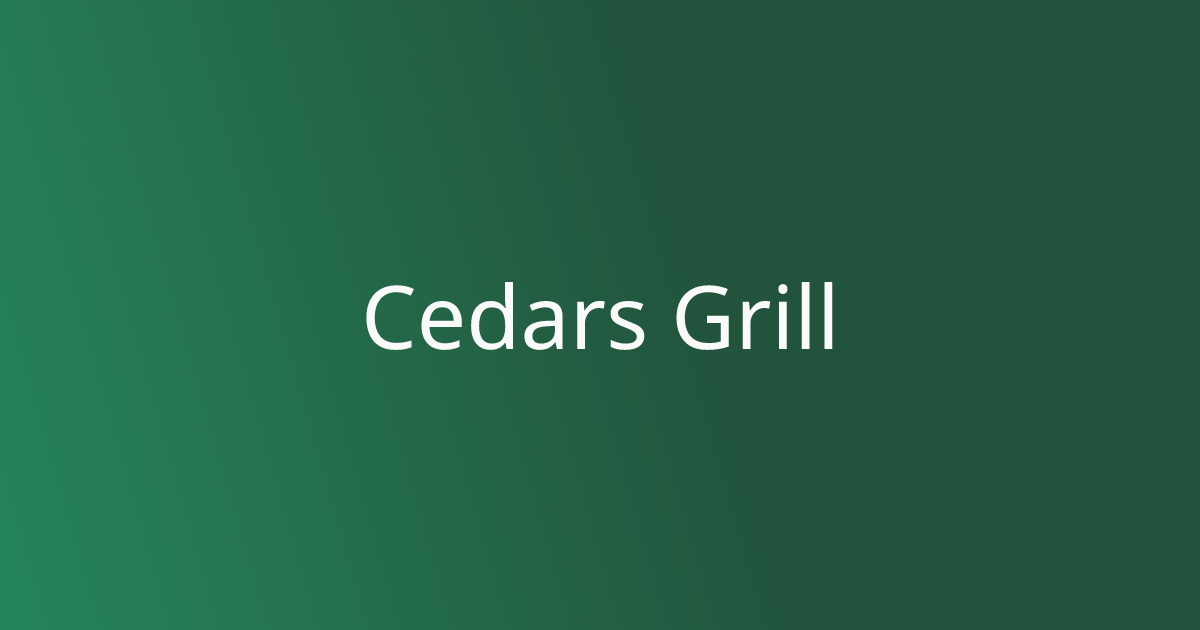 Order Authentic Mediterranean Online | Cedars Grill - Pickup or ...